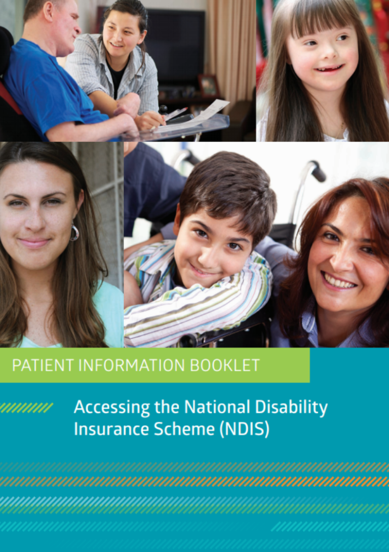 Patient Information Booklet - Accessing the National Disability ...